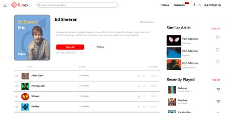Github Deepeshgodhwanitunex Tunex Is A Music Player Web App It Is