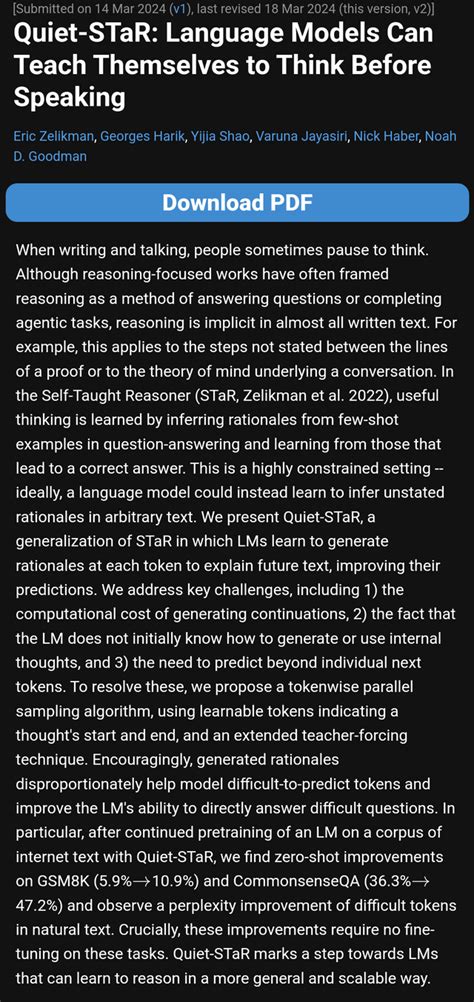 Within The Last 2 Months 5 Orthagonal Independent Techniques To Improve Reasoning Which Are