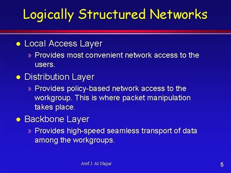 Structured Backbone Design Of Computer Networks Structured Backbone