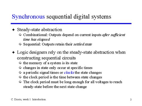 Synchronous Sequential Digital Systems