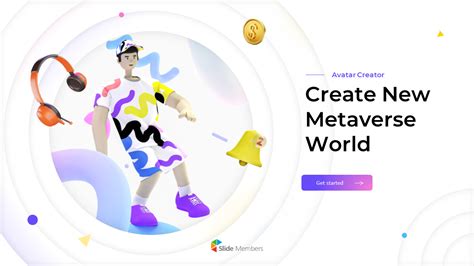 새로운 메타버스 아바타 월드 파워포인트 애니메이션 템플릿 만들기
