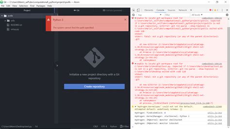Hydrogen Not Able To Run Code The System Cannot Find The Path Specified Issue