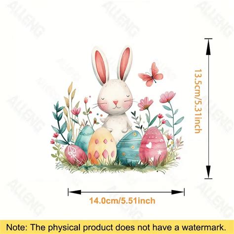 얼랭 엉뚱한 부활절 토끼와 계란 Pvc 데칼 내구성 있는 비닐 스티커 자동차 트럭 범퍼 창문 랩톱 자체 접착 Temu Republic Of Korea