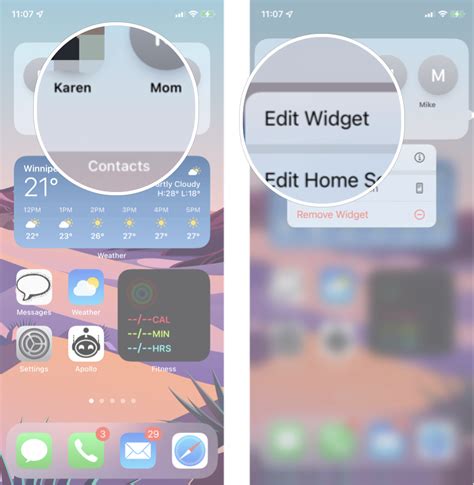 How To Set Up The Contacts Widget On Iphone And Ipad Imore