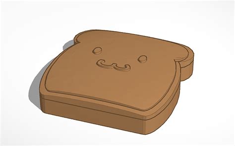 3d Design Cute Bread Tinkercad