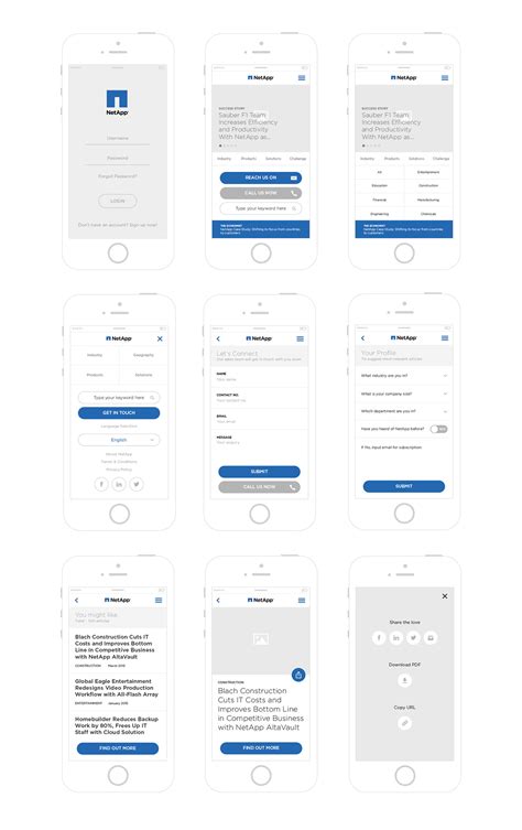 Netapp Reference Mobile Web Platform On Behance
