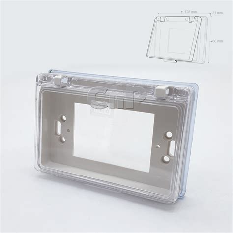 Nano หน้ากากกันน้ำ ฝากันน้ำ สีขาว ฝาทึบ ฝาใส แนวนอน นาโน รุ่น Nano 411 Shopee Thailand