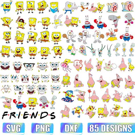 Spongebob Svg Bundle Files For Cricut Silhouette Spongebob Inspire Uplift