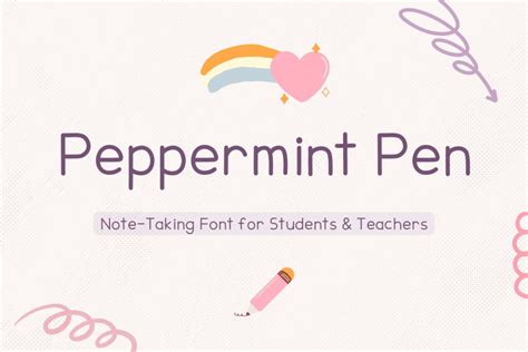 Peppermint Pen Font · 1001 Fonts
