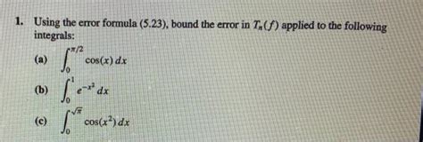 Solved Solve Each Part Using The Simpsons Method Instead Of