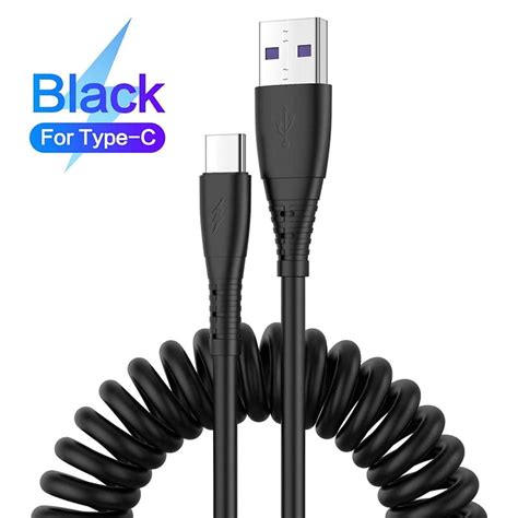 Coiled Usb Cable Flexible Data Charge Cable Foyun Cables