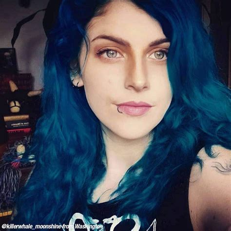 Dark Blue Teal Hair