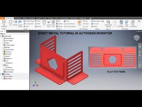 Sheet Metal Bracket In Autodesk Inventor Tutorials