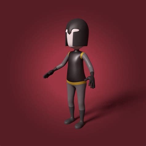 Cartoon Crusader 3d Model 17 Blend Free3d