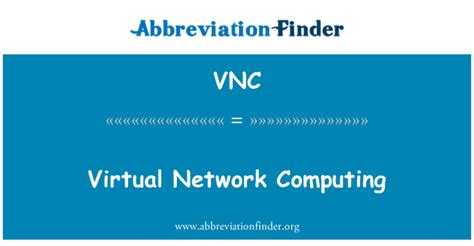 vnc sta per virtual network computing virtual network computing