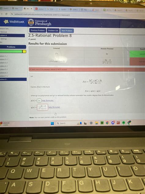 [pre Calc Turning Rational Functions Into Polynomial Rational Function] R Homeworkhelp