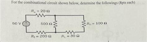 Solved For The Combinational Circuit Shown Below Determine Chegg