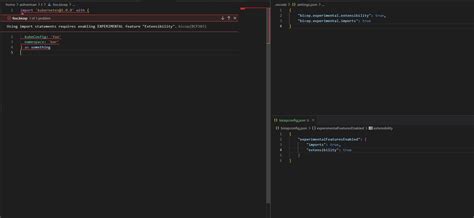 There Is No Configuration In Vscode `settingsjson` To Enable Imports