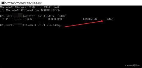 Windows使用命令行查看端口占用情况并杀掉端口windows端口占用查看命令 杀掉 Csdn博客