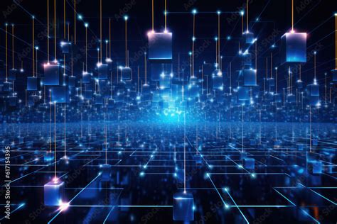 Visualizing Blockchain Stock Illustration Adobe Stock