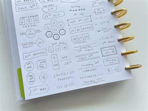 Bullet Journal Date Marker Ideas Minimalist And Colourful All About