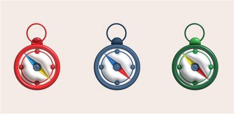 Premium Vector 3d Illustration Compass Tool Navigation Device Compass Object For Navigation