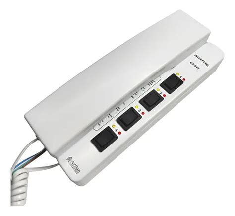 Interfone Elevador Intercom Monofone Cs 04t Aztlan Branco