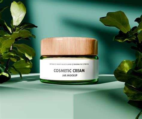 Cosmetic Cream Jar Mockup Perfect For Skincare Product Showcases