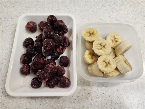 냉동 바나나 체리 스무디 체리 바나나 스무디 냉동과일 스무디 만들기