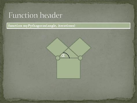 Recursive Matlab Program For Building The Pythagoras Tree