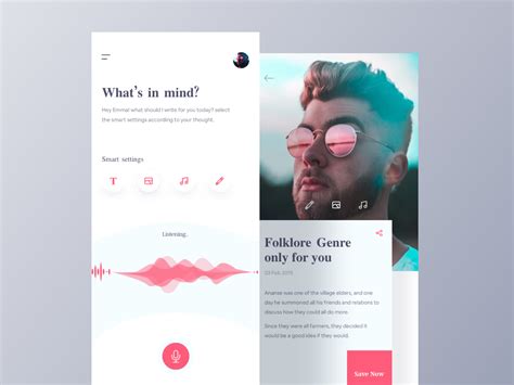 Voice Ui Voice To Text App By Aura For Ofspace Digital Agency On Dribbble Voice Ui Voice To Text App By Aura For Ofspace Digital Agency On Dribbble