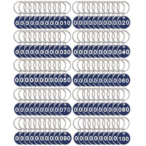 Numbered Tags 100 Pcs Number 001 100 Stamping Number Tags Labels For