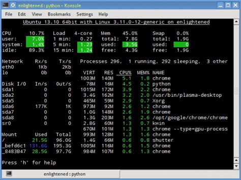 Glances Gives A Quick Overview Of System Usage On Linux BinaryTides