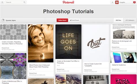 Best Photoshop Tutorials Pinterest Boards Graphic Design Junction