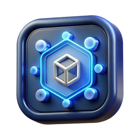 Dramatic Classic Glowing Algorithm Icon With Blue Light Effect Genuine