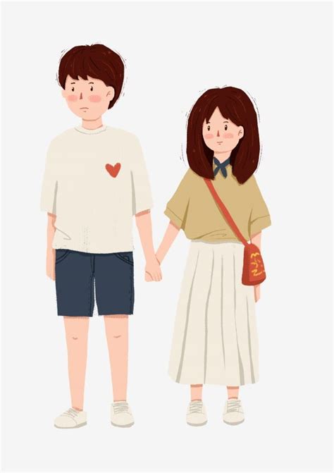 รูปคู่รักการ์ตูน วาดด้วยมือคู่ การ์ตูนวาดมือคู่รัก แผนก Png วาดด้วย