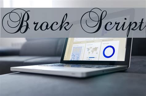 Brock Script Font