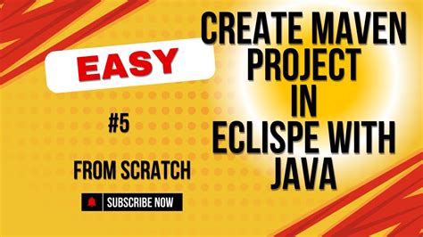 How To Setup And Create Maven Project With Java In Eclipse Youtube