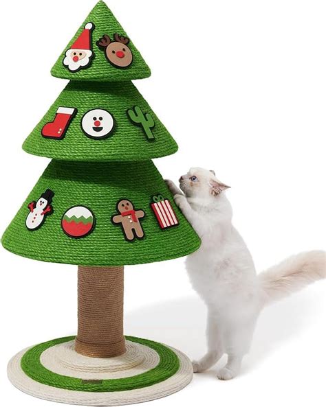Vetreska Large 32ft Cat Scratching Post Indoor Christmas Pine Tree