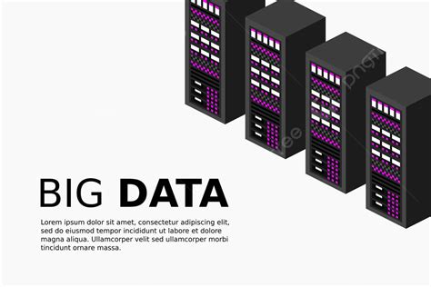 Isometric Server Equipment Computing Internet Service Vector Computing