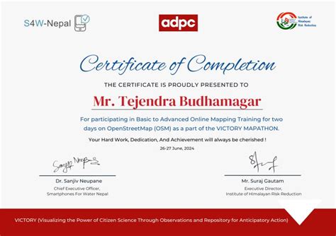 tejendra b on linkedin openstreetmap mapathon opendata ihrr s4wnepal adpc victorymapathon