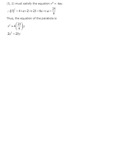 Maths Ch 11 Conic Sections Class 11 Ncert Solutions