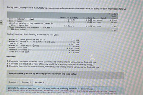 Solved Can You Also Calcultae Variable Overhead Rate