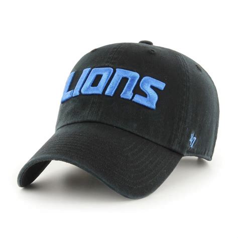 Detroit Lions Script Clean Up Cap Vintage Detroit Collection