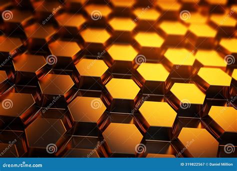 Honeycomb Grid Wall Texture Stock Image 319822567