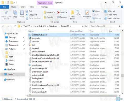 Create Slide To Shutdown Shortcut In Windows 10