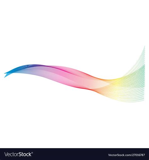 Abstract Color Wave Flow Design Royalty Free Vector Image