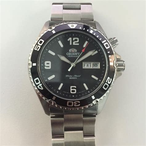Wts Black Orient Makoray Hybrid With Oem Bracelet And Leather Natos