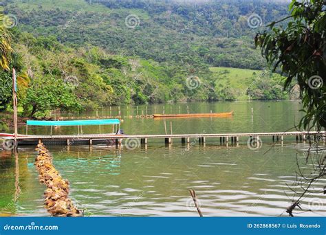 Peru Tarapoto Laguna Sauce Or Laguna Azul Is An Exotic And