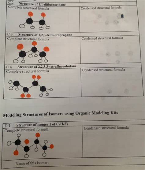 Solved C 2 Structure Of 1 1 Difluoroethane Complete
